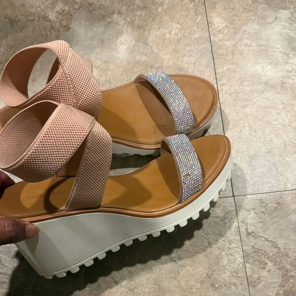 Madden Girl | Shoes | Madden Girl Blush Pink Platform Sandal With ...